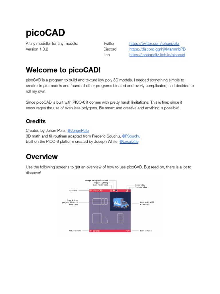 MANUAL picoCAD | PDF | Texture Mapping | 3 D Computer Graphics