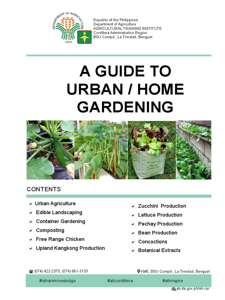 A Guide To Urban / Home Gardening | PDF | Compost | Urban Agriculture