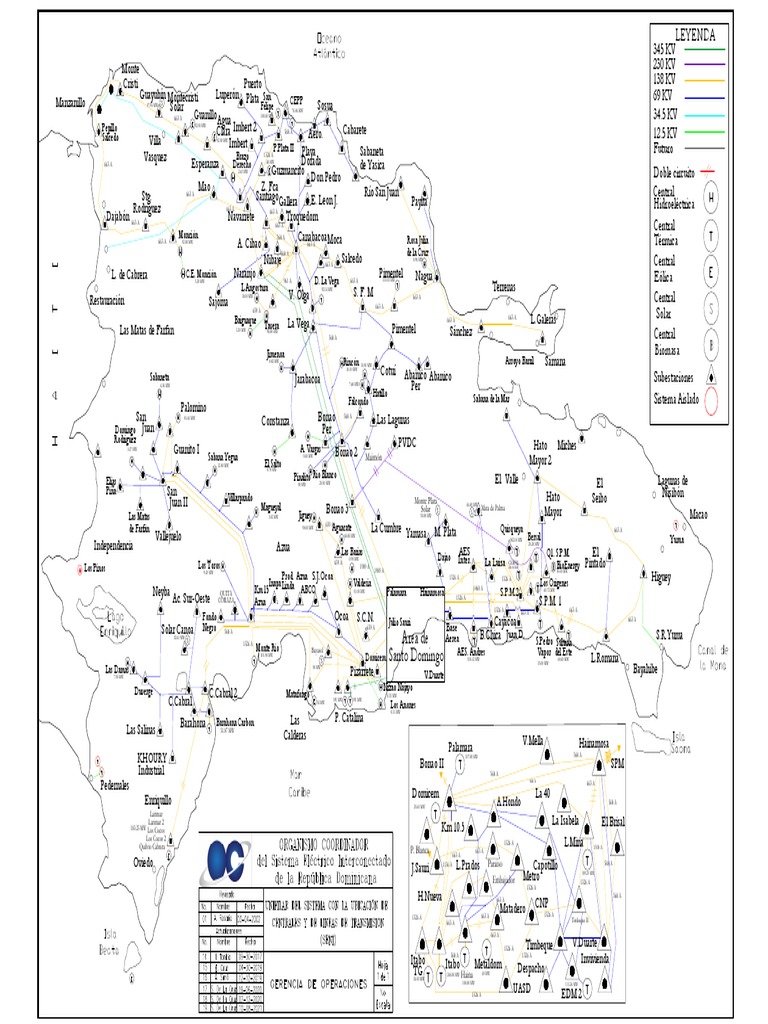 Plano RD Lineas Transmision 10082021 | PDF | República Dominicana ...