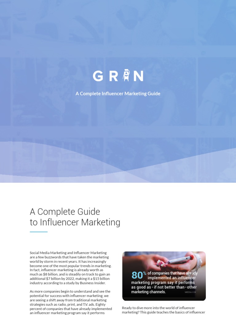 A Complete Influencer Marketing Guide | PDF | Marketing | Brand