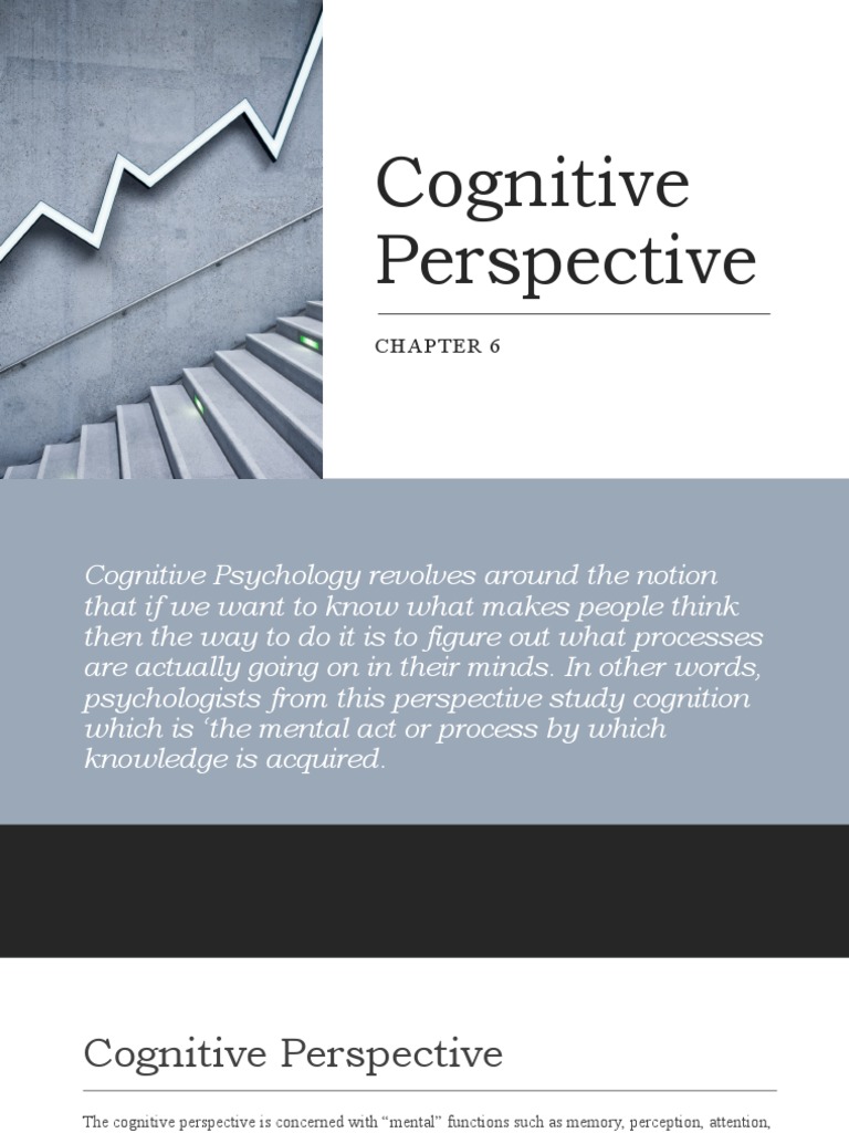 Cognitive Perspective | PDF | Memory | Cognitive Science