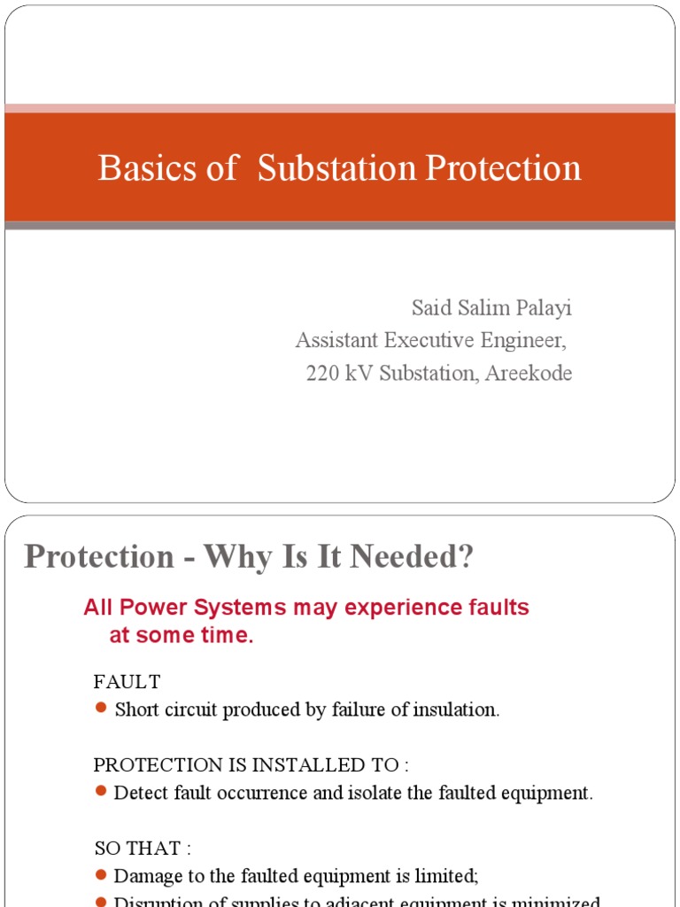 Areekode Substation Protection Overview | PDF | Electrical Substation ...