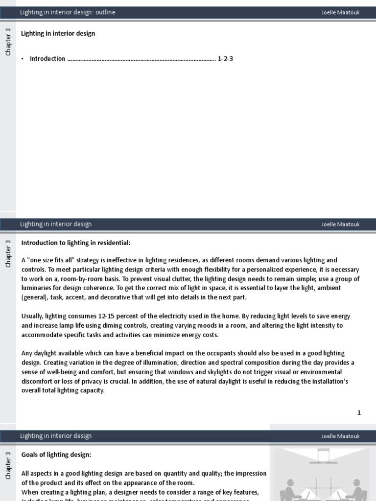 1.3 Introduction To Lighting Design | PDF | Lighting | Building Engineering