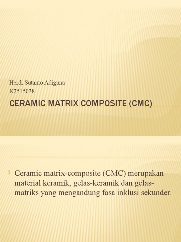 Komposit CMC | PDF | Teknologi & Rekayasa