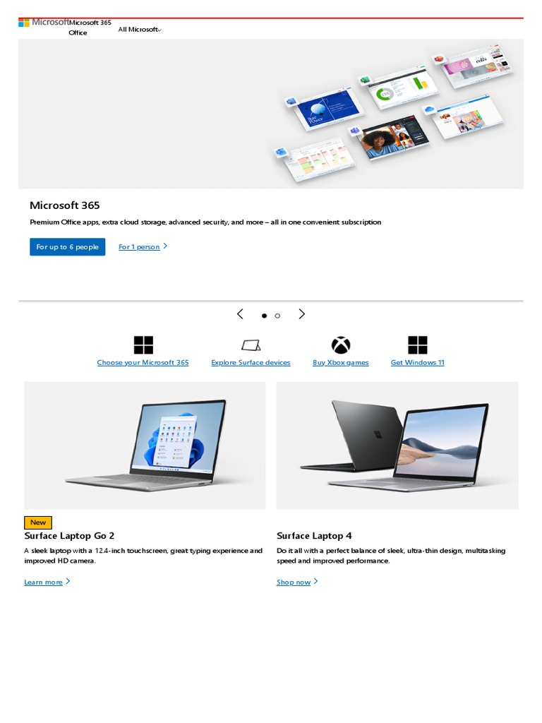 Microsoft - Cloud, Computers, Apps & Gaming | PDF