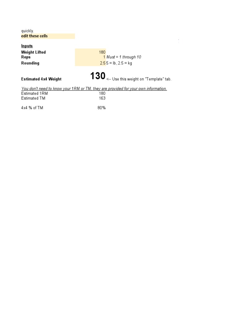 Lvysaur 4-4-8 Program Spreadsheet With Calculator | PDF | Computing ...