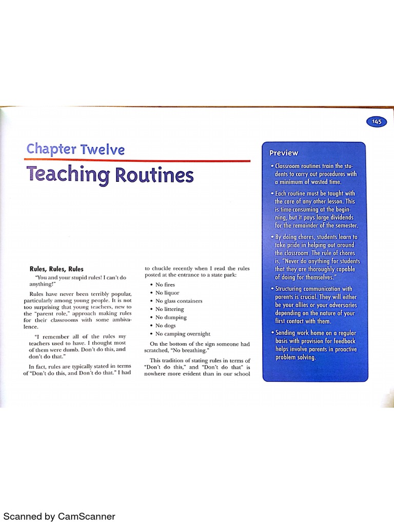 Tools For Teaching (Fred Jones) - Chapter 12 | PDF