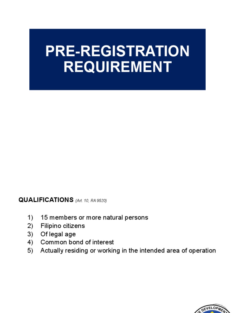 6 - Organization & Registration of Coop | PDF | Cooperative | Economies