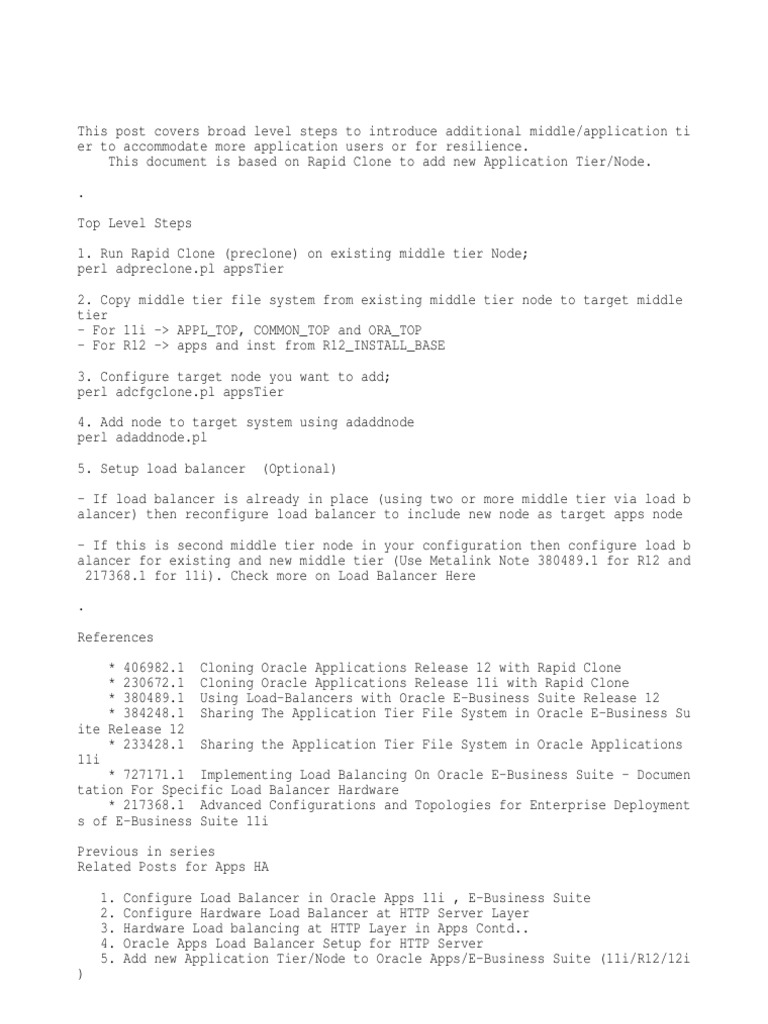 Add Node | PDF | Oracle Database | Load Balancing (Computing)