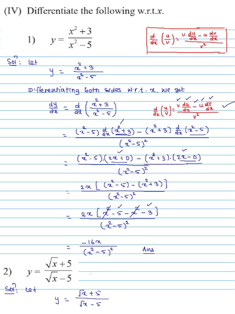 Lecture 7 Differentiation | PDF