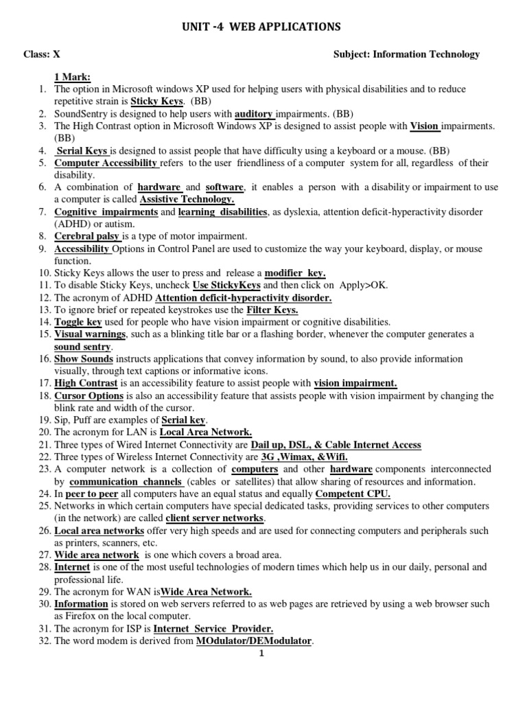 Unit - 4 WEB APPLICATION | PDF | Internet Access | Modem