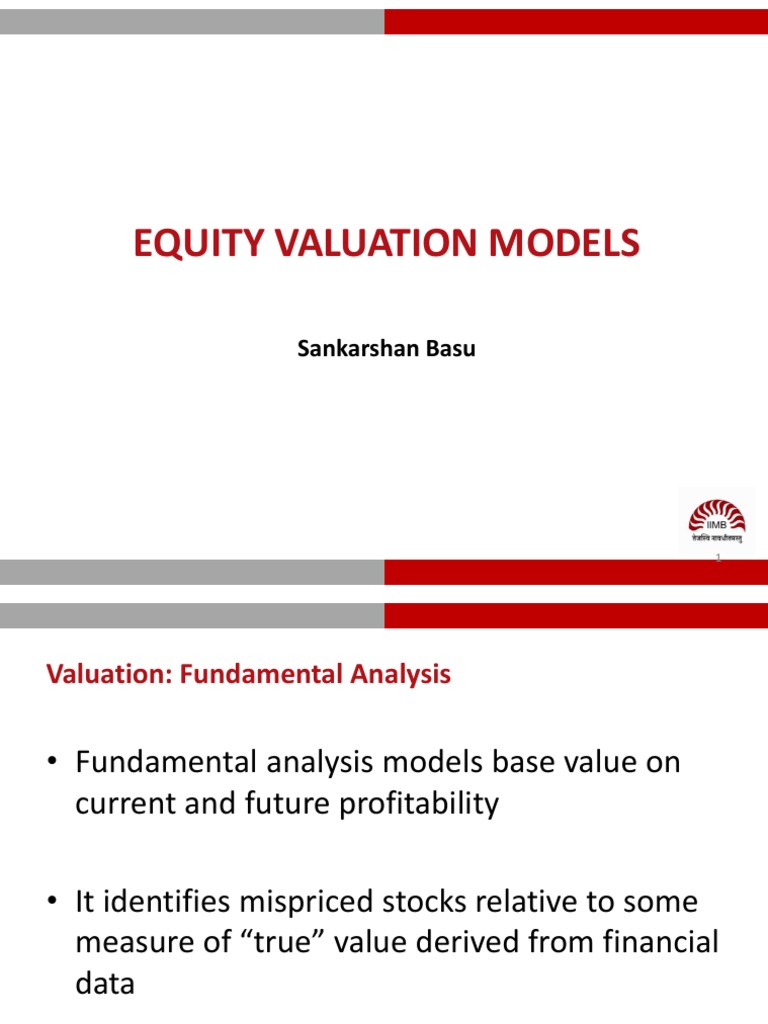 Equity Valuation Models | PDF | Valuation (Finance) | Price–Earnings Ratio