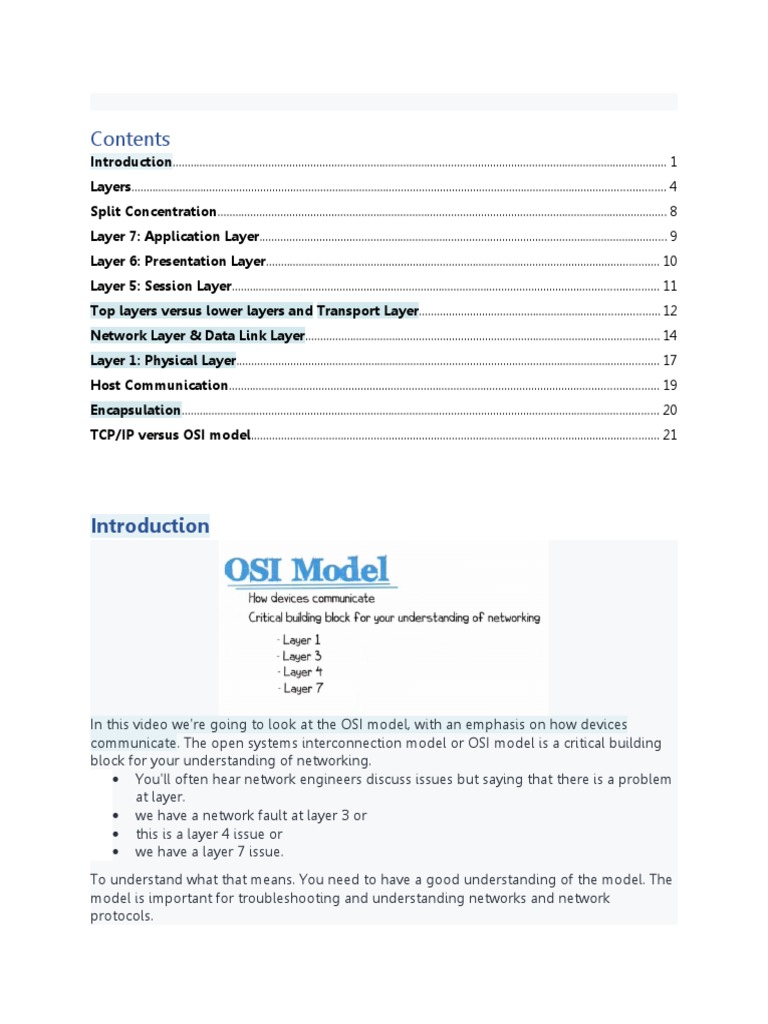 OSI Model | PDF | Osi Model | Computer Network