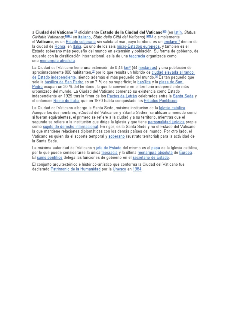Historia Del Vaticano | PDF