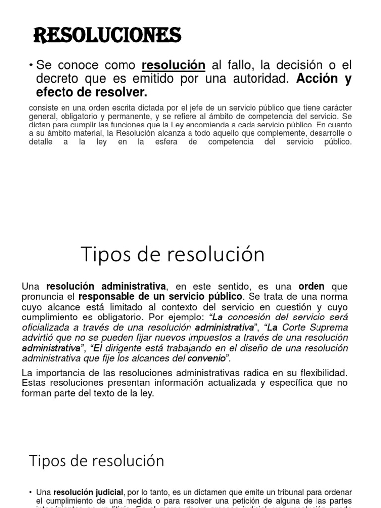 Resoluciones y Tipos | PDF