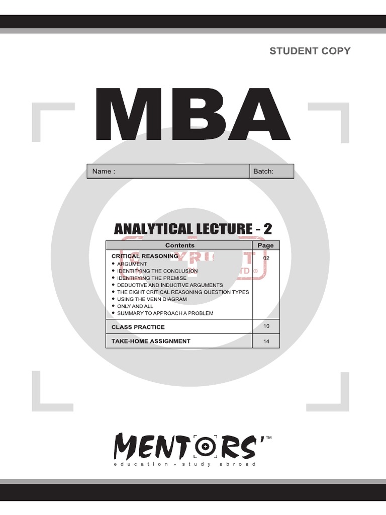 MBA-IBA Analytical (2) | PDF