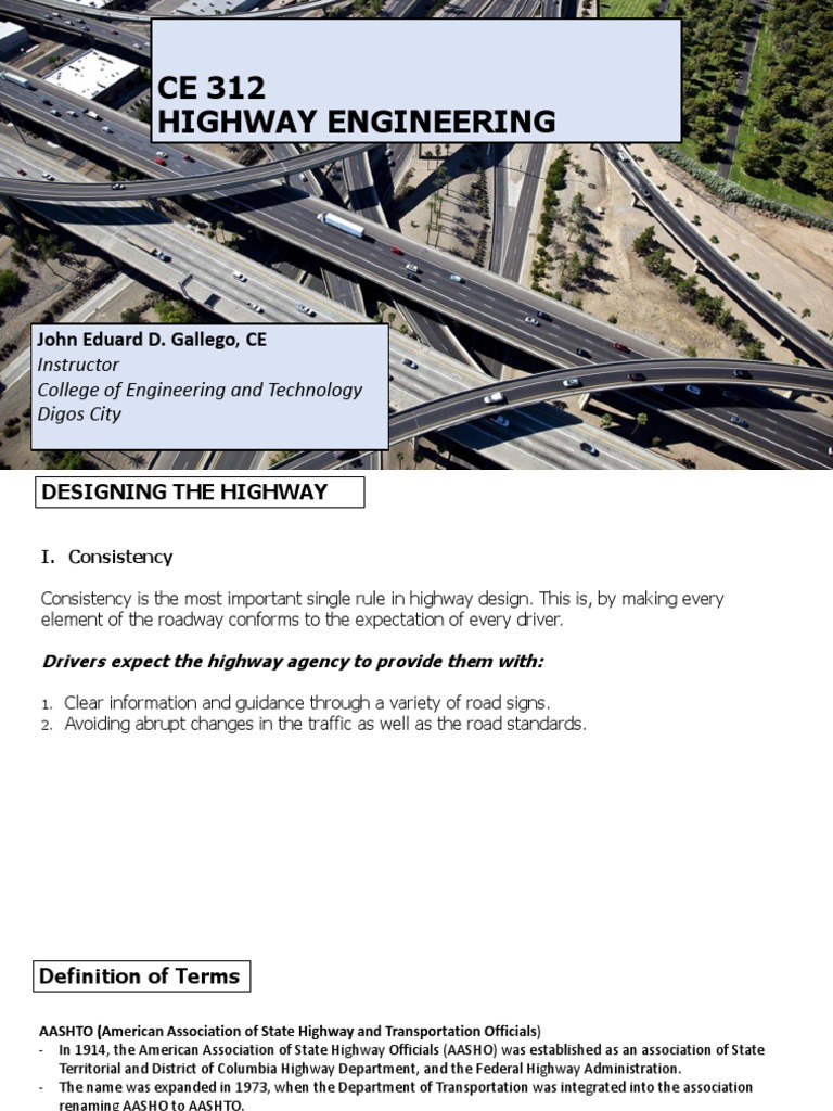 Highway Design Principles and Standards | PDF | Traffic | Controlled ...