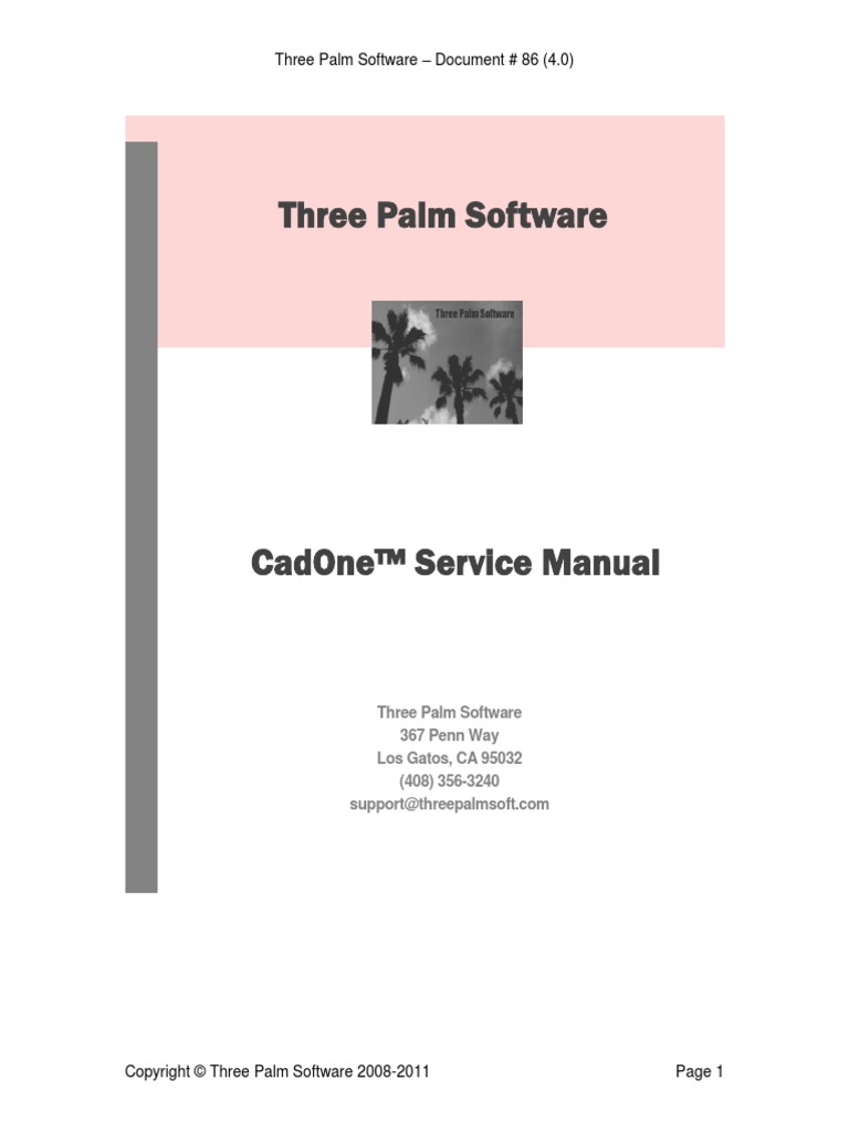 Cad One Service Manual | PDF | Microsoft Windows | Windows Xp