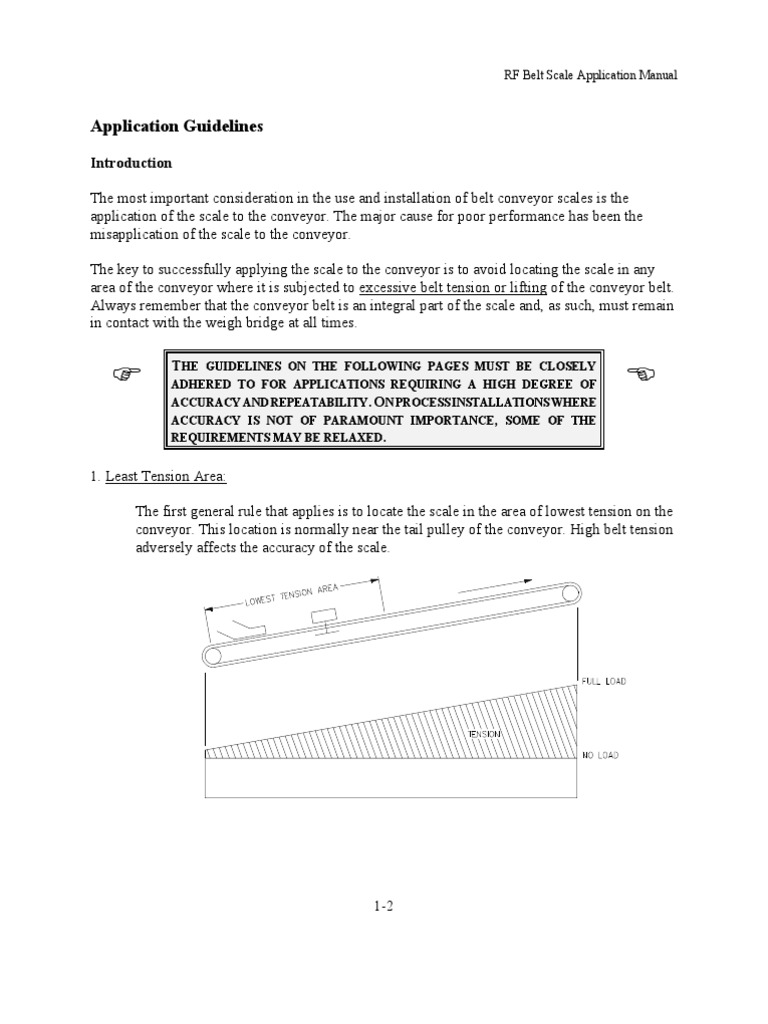 RF Belt Scale Installation Guidelines | PDF | Belt (Mechanical ...