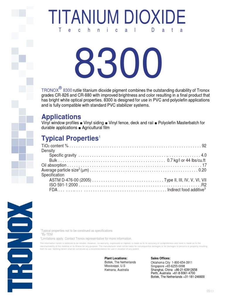 Titanium Dioxide: Applications | PDF | Titanium Dioxide | Chemistry