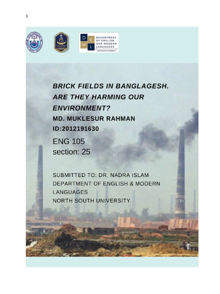 Brickfields in Bangladesh. Are They Harming The Environment. | PDF ...