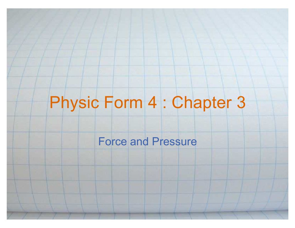 Physic Form 4 Chapter 3 | PDF