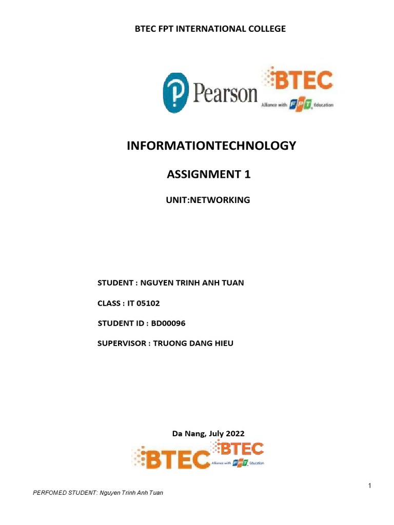 BTEC Networking Assignment Analyzes LAN, WAN Topologies | PDF | Network Topology | Computer Network