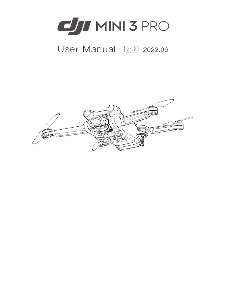 DJI Mini 3 Pro User Manual v1.2 en | PDF | Wi Fi | Aircraft