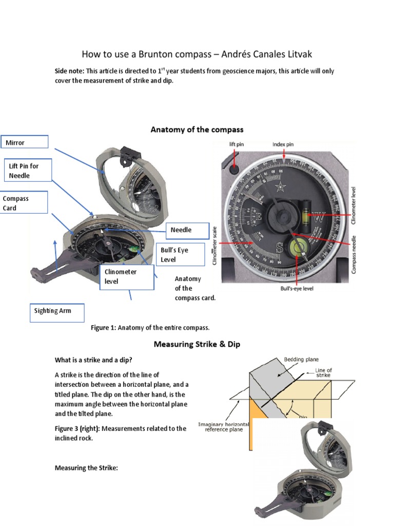 How To Use A Brunton Compass | PDF | Science & Mathematics