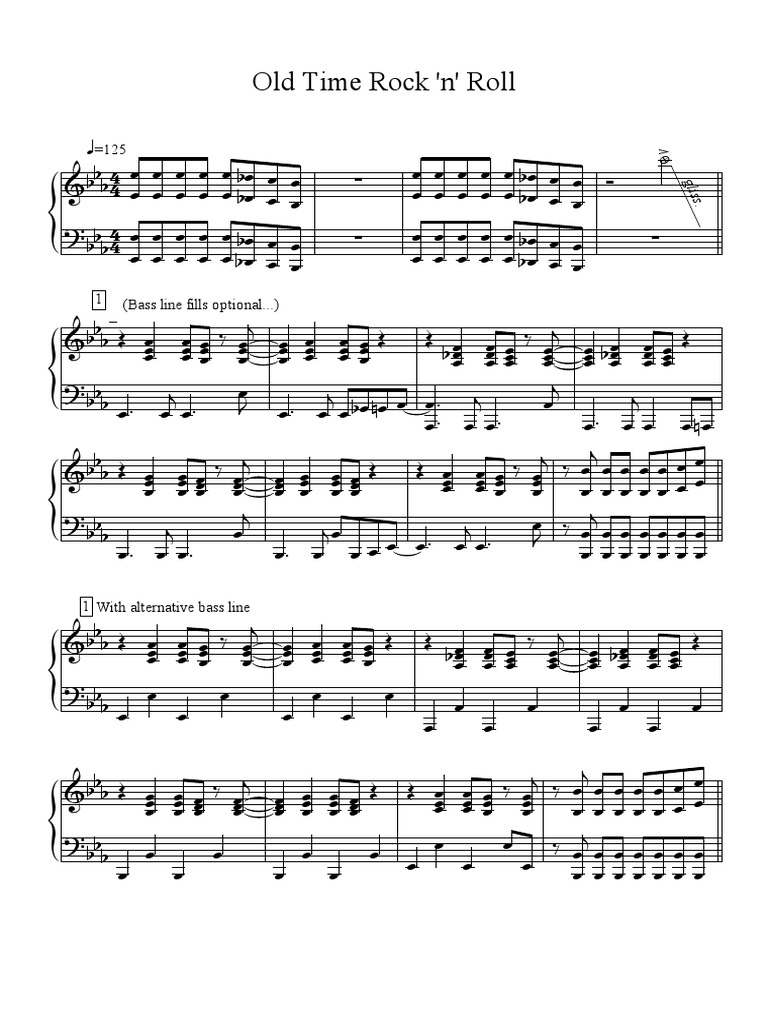 Old Time Rock N Roll | PDF