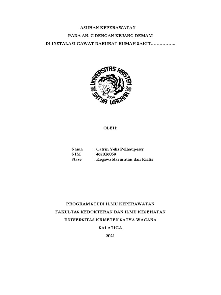 1 462016059 - Askep Stase KGD - Kejang Demam | PDF