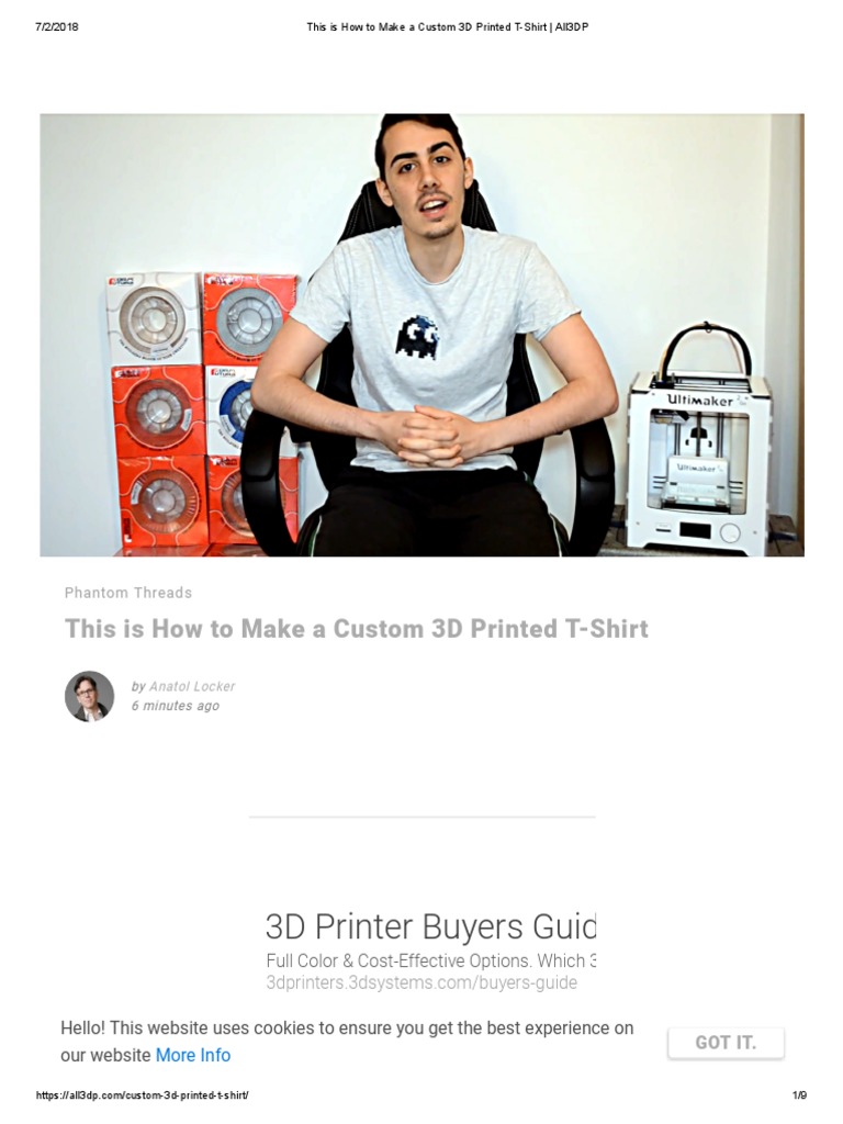 This Is How To Make A Custom 3D Printed T-Shirt All3DP | PDF | 3 D ...