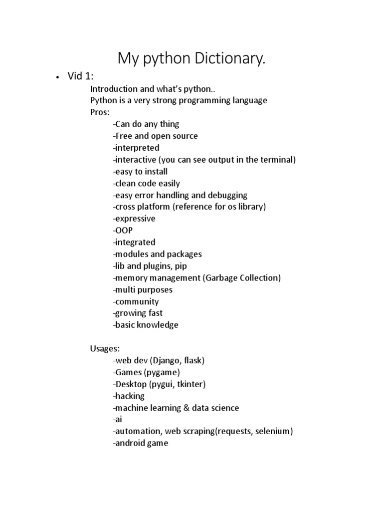 Python Dictionary Guide Pdf Boolean Data Type Parameter Computer Programming
