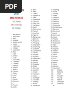 Year 7 Spelling Words List | PDF