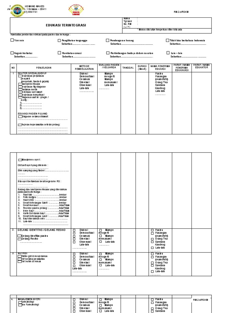 Pap - Ep.3 Rm.2.Crskm Form Edukasi Terintegrasi | PDF