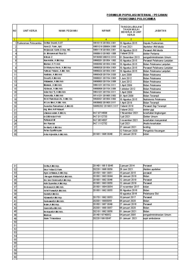 FORMAT SIP PKM Polocamba | PDF