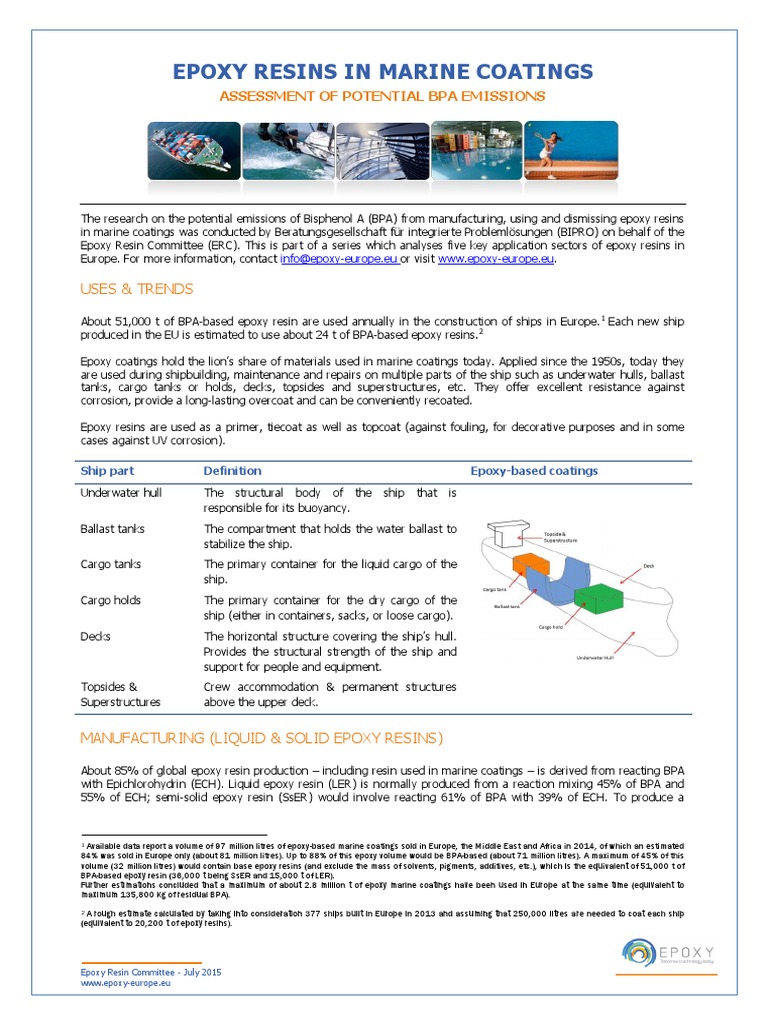 Epoxy Resins in Marine Coatings: Uses & Trends | PDF | Epoxy | Paint