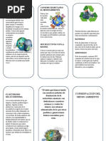 Triptico Basura | PDF | Residuos | Vertedero