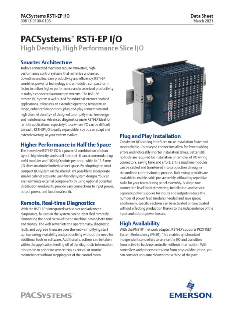 Pacsystems Rsti-Ep I/O | PDF | Logic Gate | Network Interface Controller