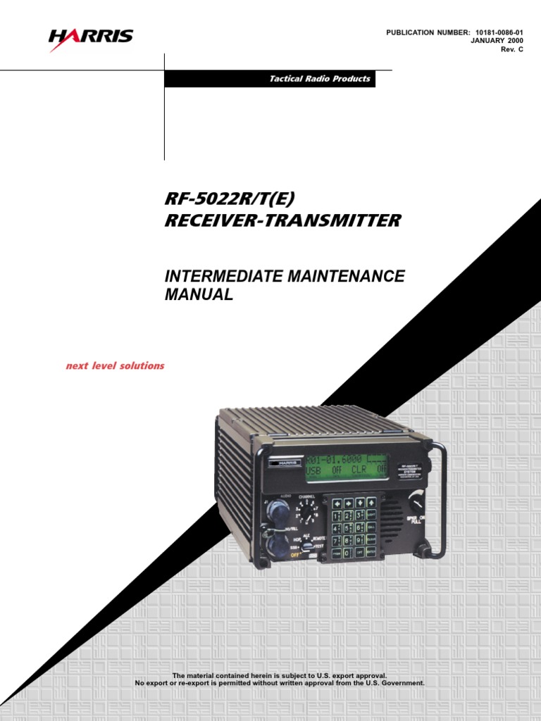RF-5022R-T (E) Transceiver Intermediate Maint | PDF | Digital To Analog ...