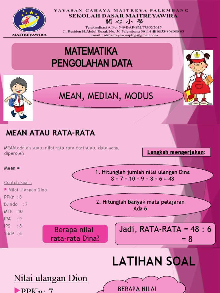 Mean, Median, Modus: Panduan dan Contoh | PDF | Metode & Bahan Ajar ...