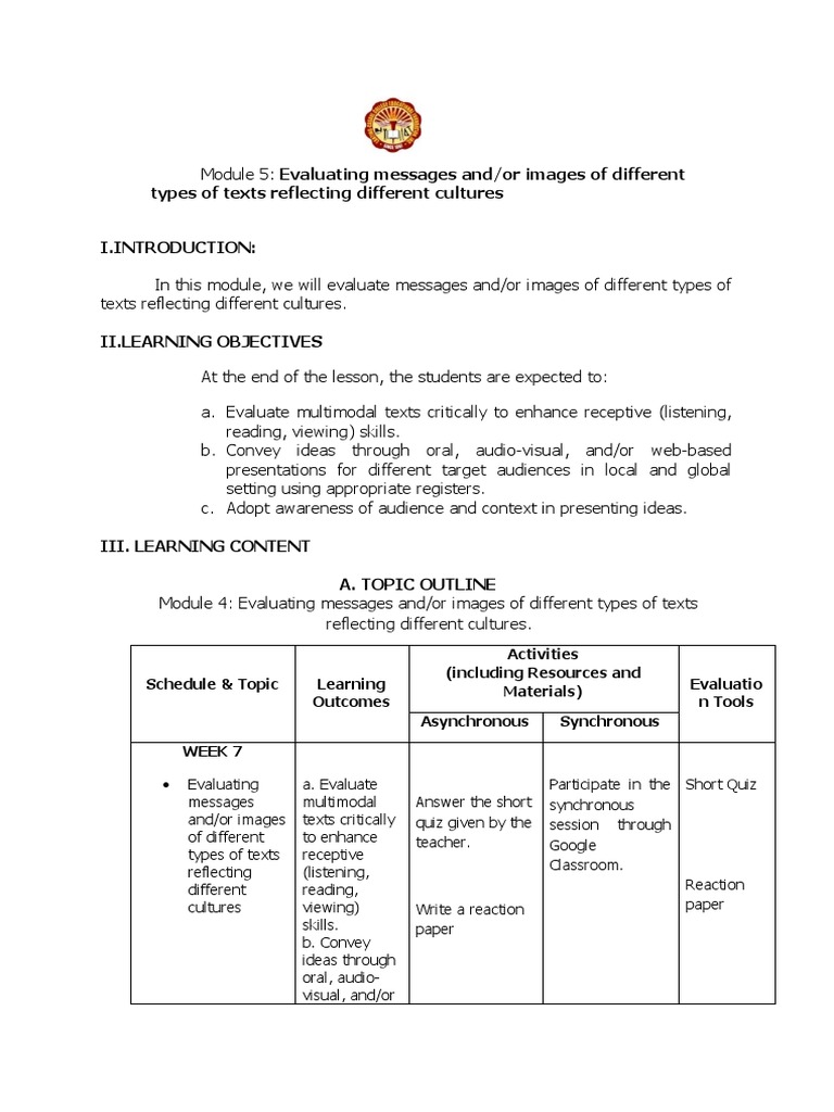 Types of Texts Reflecting Different Cultures | PDF