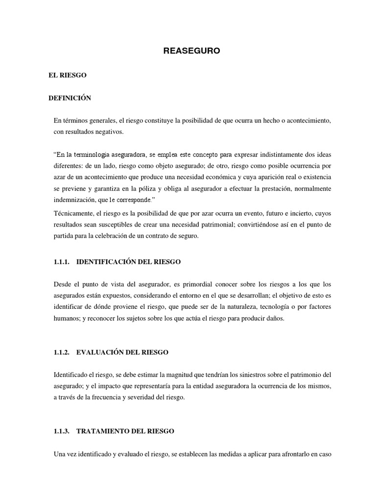 Reaseguro Materia - 2022 2022 | PDF | Reaseguro | Póliza de seguros