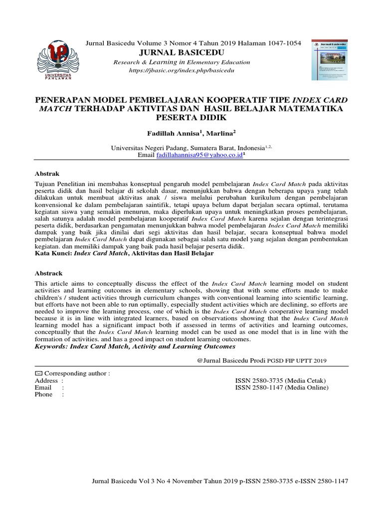 Jurnal Model Icm | PDF