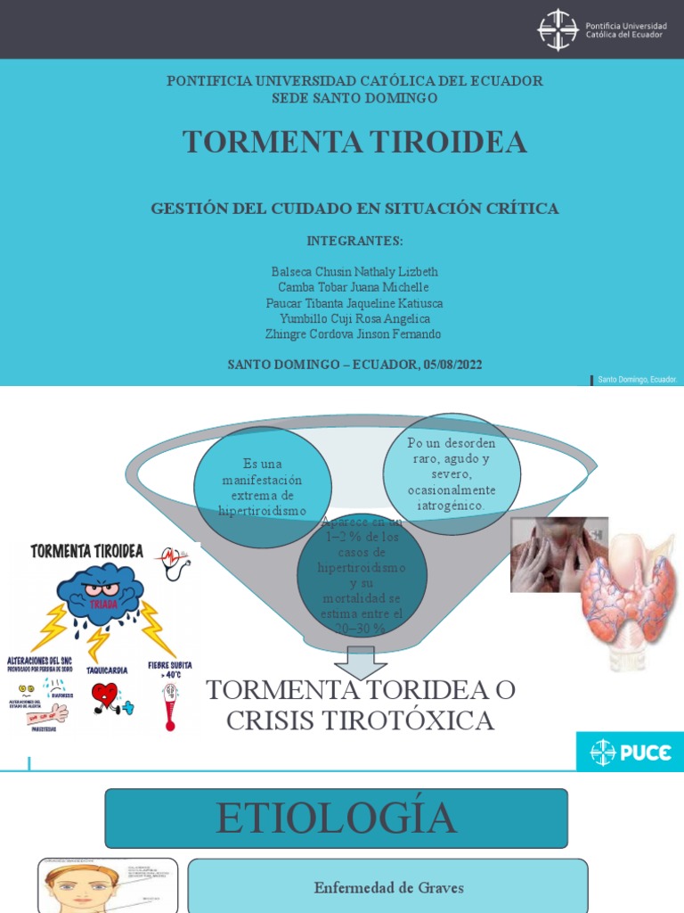 Tormenta Tiroidea 1 | PDF | Hipertiroidismo | Tiroides
