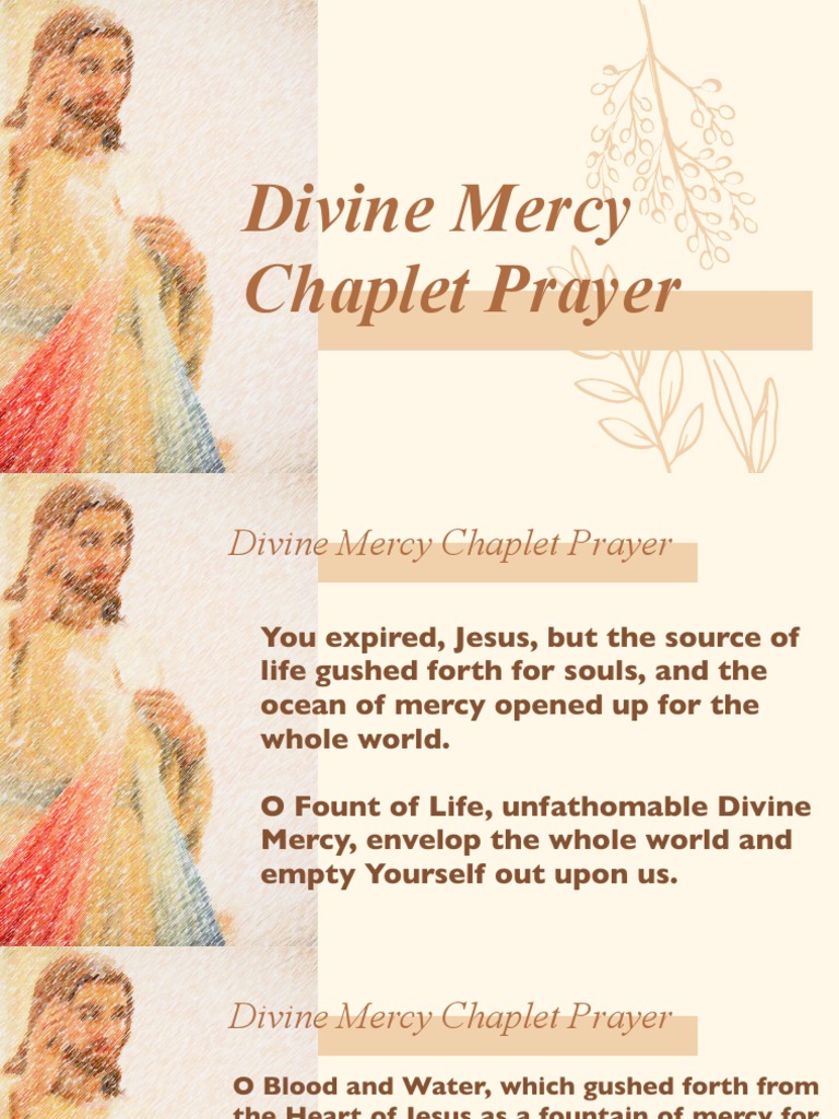 Divine Mercy Chaplet Guide | PDF | Mercy | God The Father