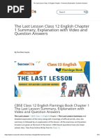 Extract Based Questions - The Enemy - English Class 12 PDF Download | PDF | Mind