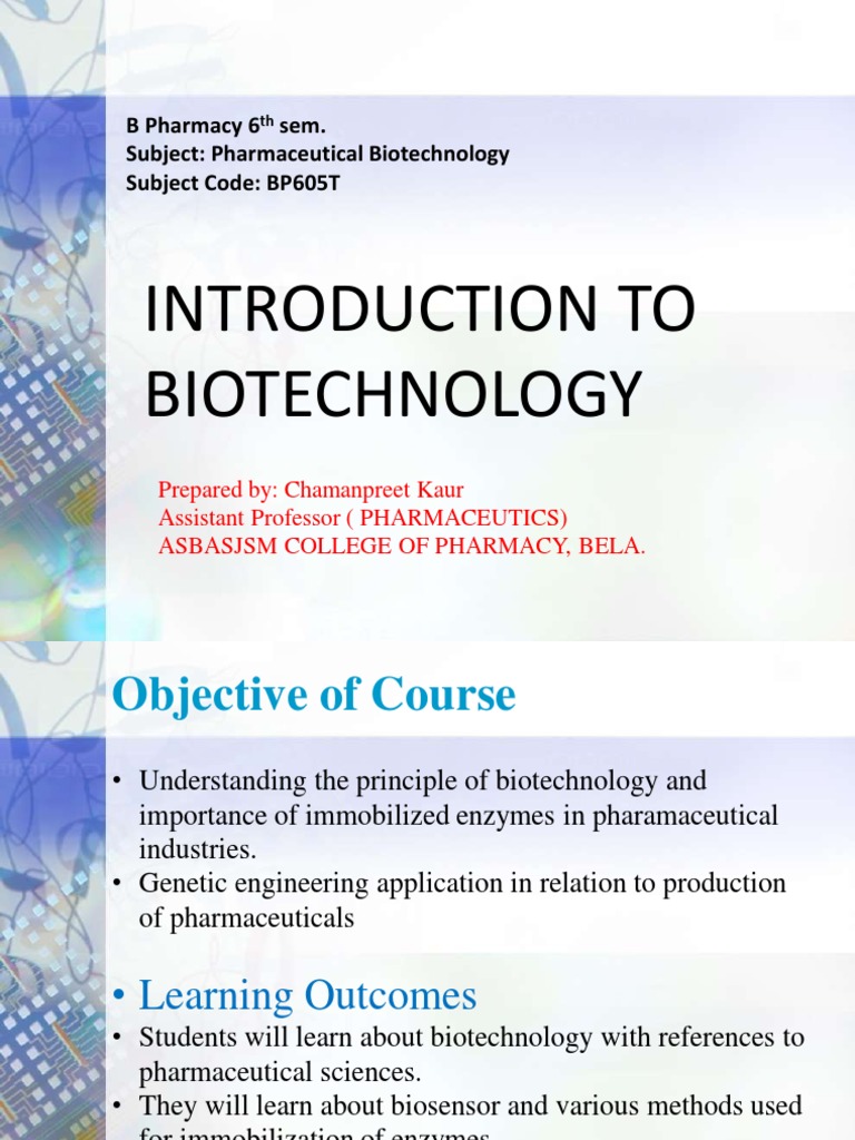 Module of Biotechnology | PDF | Biosensor | Plasmid