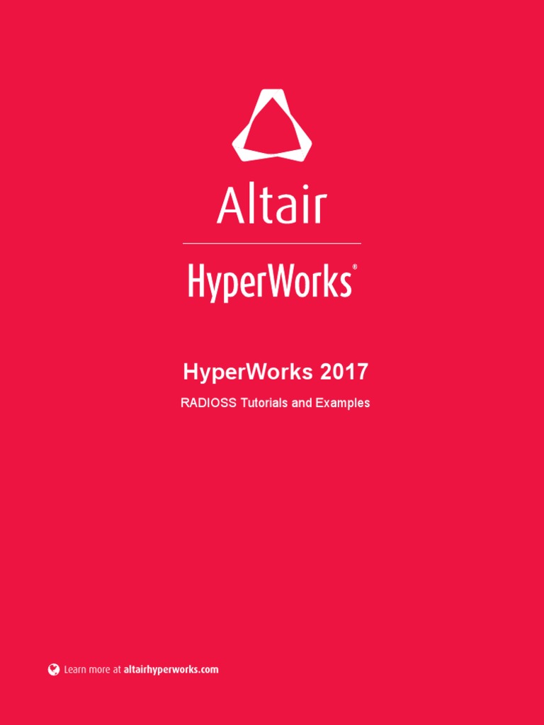 RADIOSS 2017 Tutorials and Examples | PDF | Computer File | Command ...