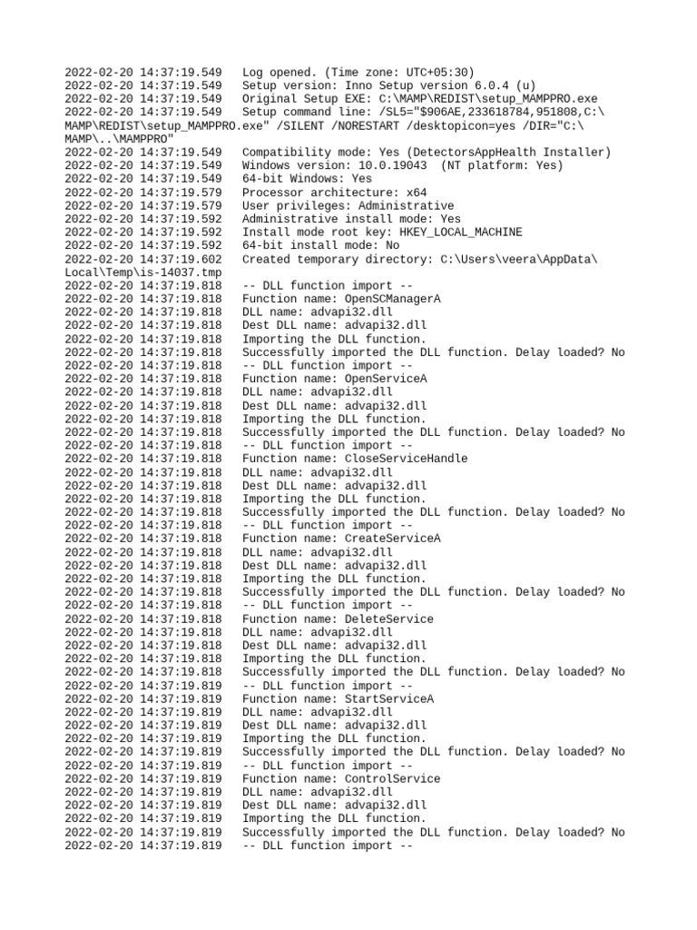 Setup Log 2022-02-20 #002 | PDF | Filename | Windows Registry